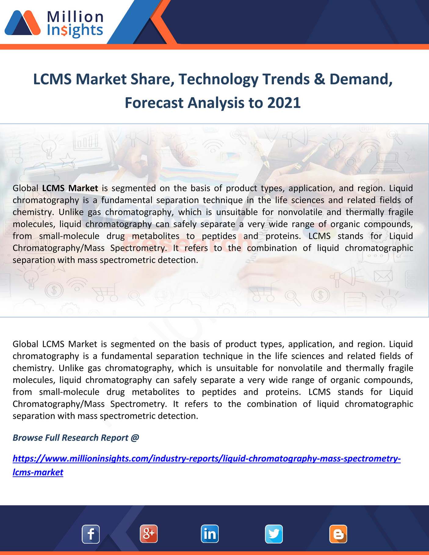 Million Insights - LCMS Market Share, Technology Trends & Demand ...