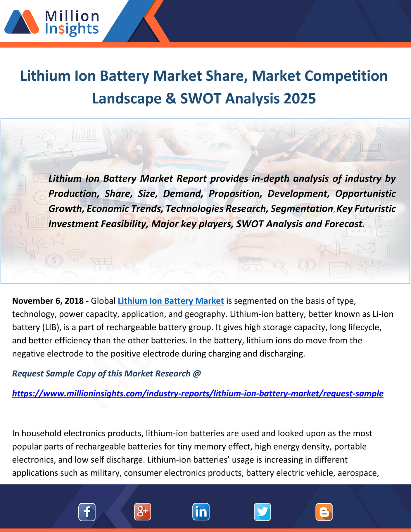 Million Insights - Lithium Ion Battery Market Share, Market Competition ...