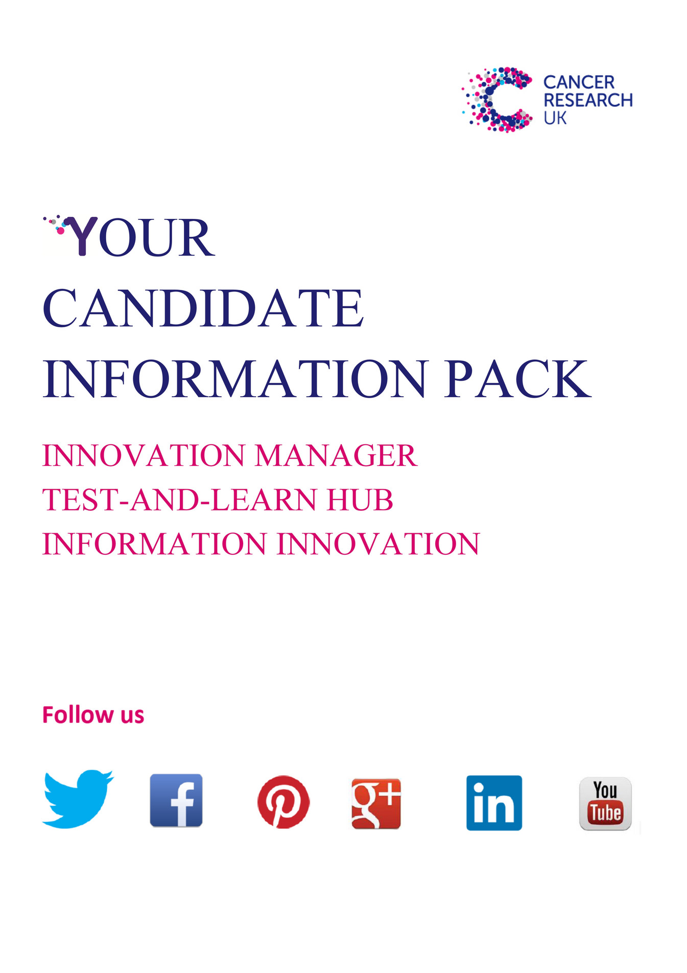 Cancer Research UK - Innovation Project Manager - Page 1 - Created with ...