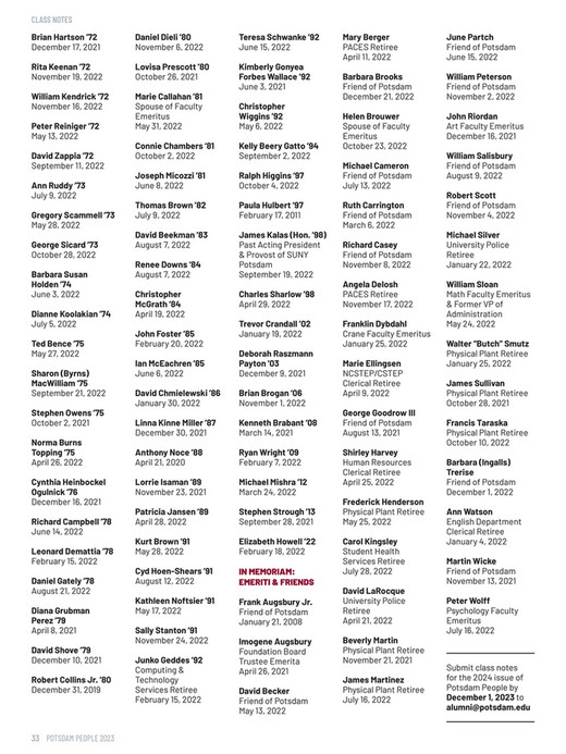 SUNY Potsdam - Potsdam People 2023 - Page 34-35 - Created with Publitas.com