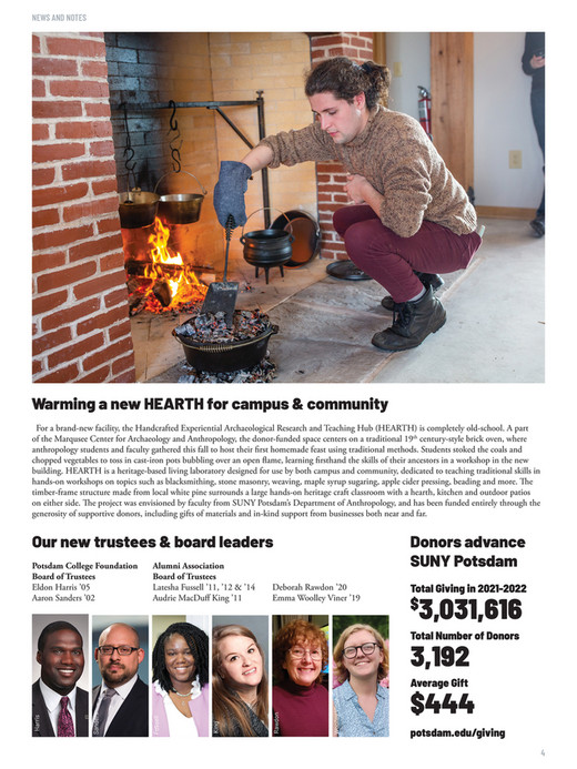 SUNY Potsdam - Potsdam People 2023 - Page 4-5 - Created with Publitas.com
