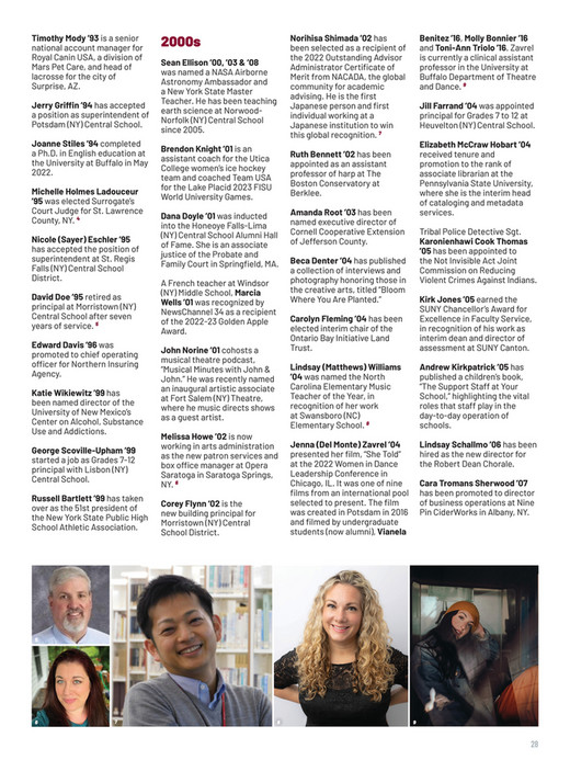 SUNY Potsdam - Potsdam People 2023 - Page 28-29 - Created with Publitas.com