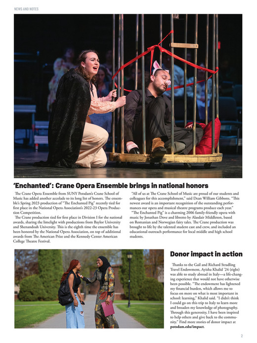 SUNY Potsdam - Potsdam People 2024 - Page 2-3 - Created with Publitas.com