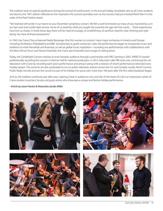 SUNY Potsdam - 2023-24 SUNY Potsdam Annual Report - Page 18-19 - Created with Publitas.com