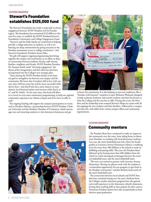 SUNY Potsdam - Potsdam People 2025 - Page 6-7 - Created with Publitas.com