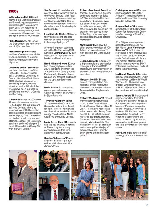 SUNY Potsdam - Potsdam People 2025 - Page 26-27 - Created with Publitas.com