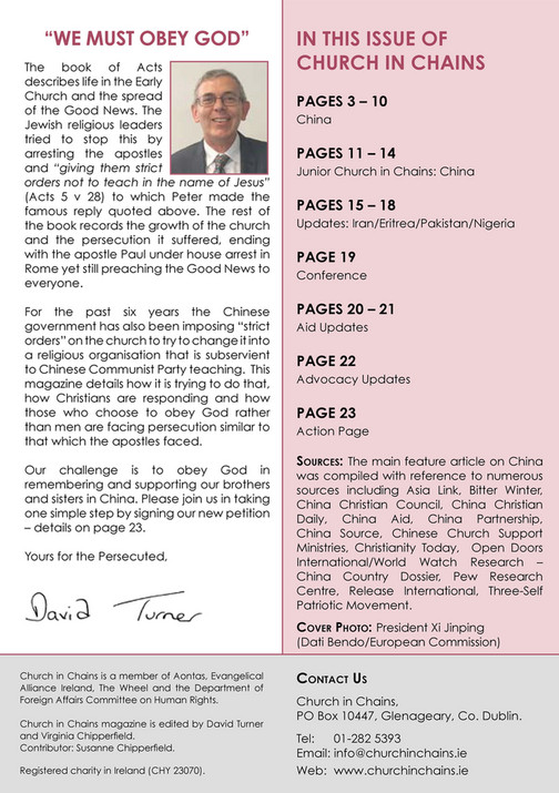 Church in Chains - Church in Chains Summer 2024 Magazine - Page 2-3 ...