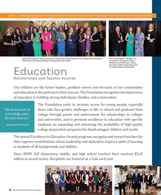 Beaumont Foundation - BFA 2023 AR - Page 14-15 - Created with Publitas.com
