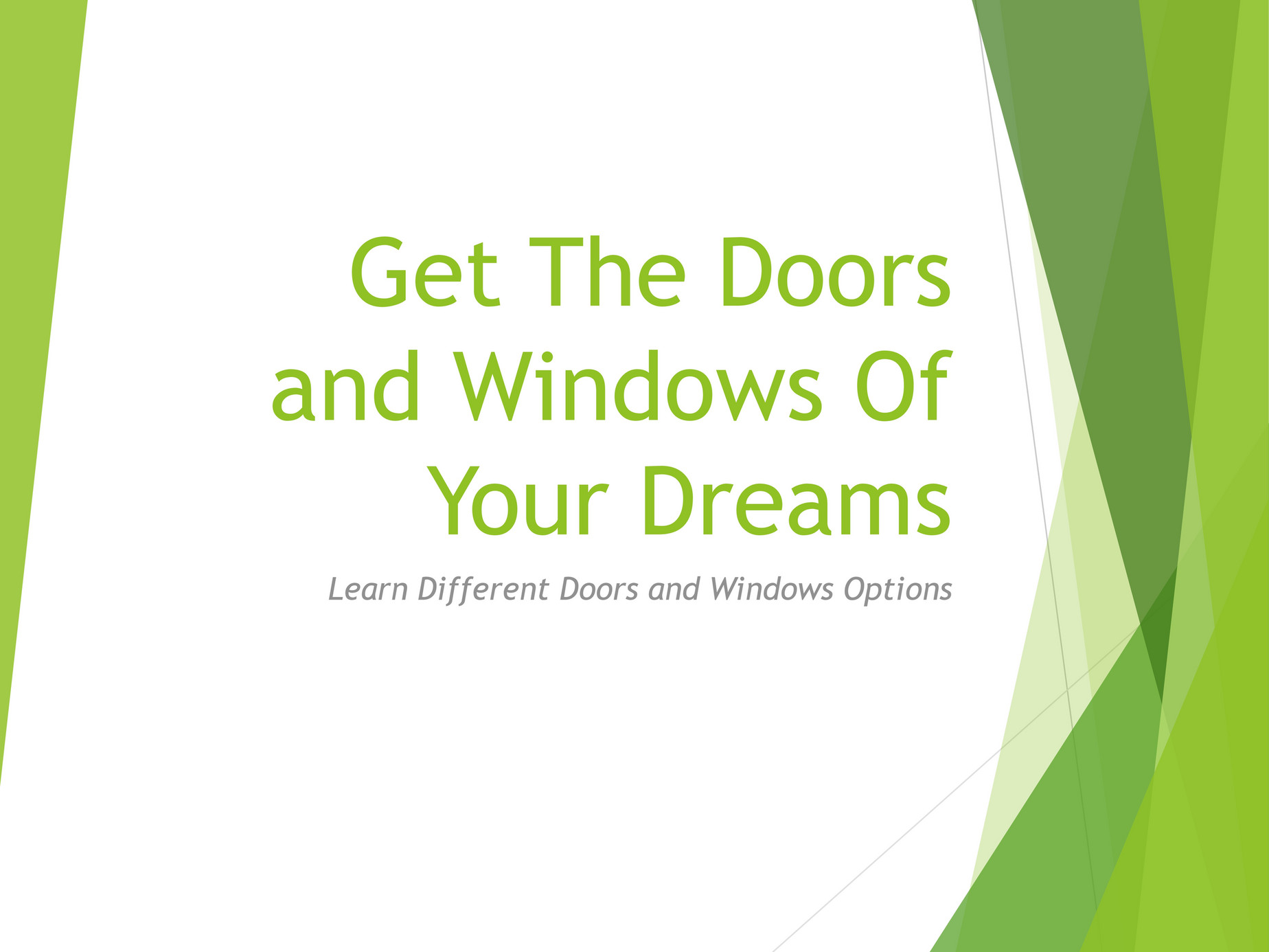 Hometech Windows and Doors Inc - Get The Doors and Windows Of Your ...
