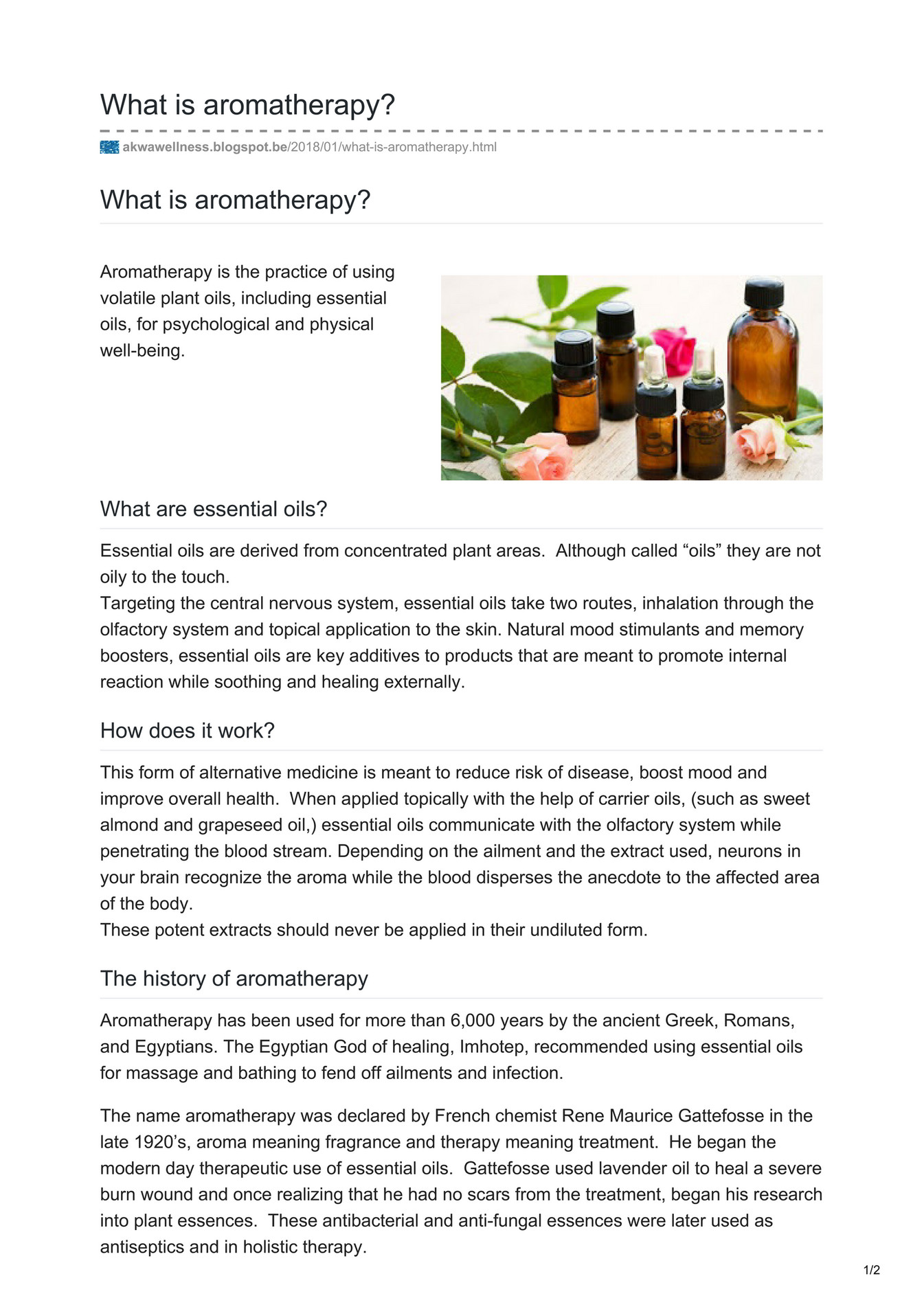 My publications - What is aromatherapy - Pagina 1 - Created with ...