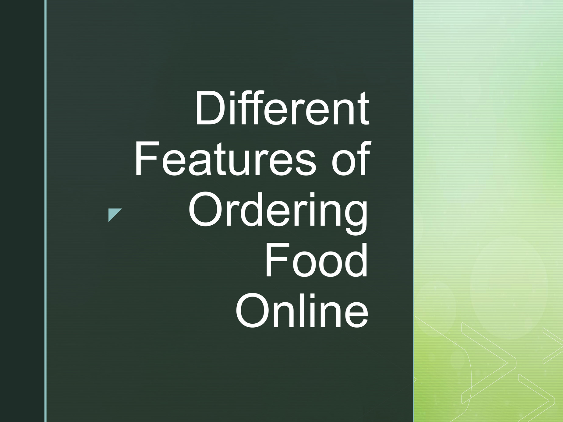 On The Run Different Features Of Ordering Food Online Page 2