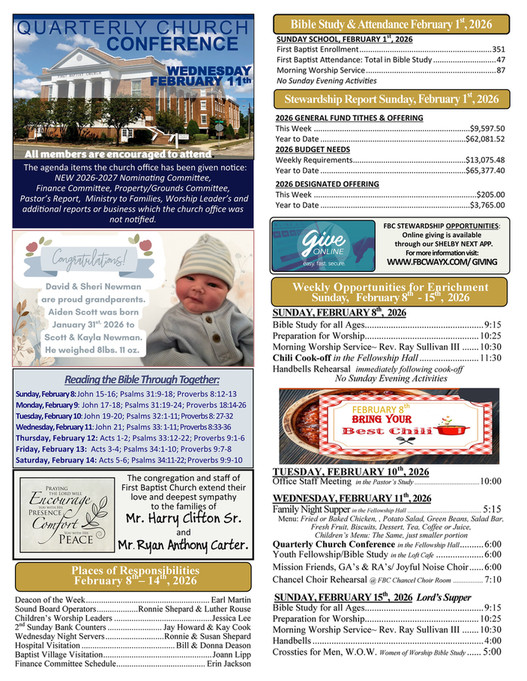 First Baptist Church Waycross, GA - The Messenger, Sunday Morning ...