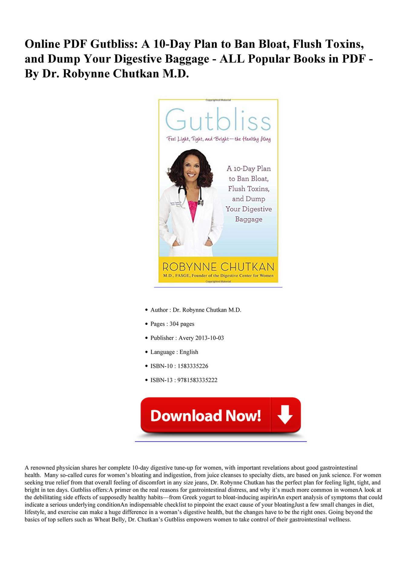 READ ONLINE - Gutbliss-A-10Day-Plan-to-Ban- - Page 1 - Created with ...