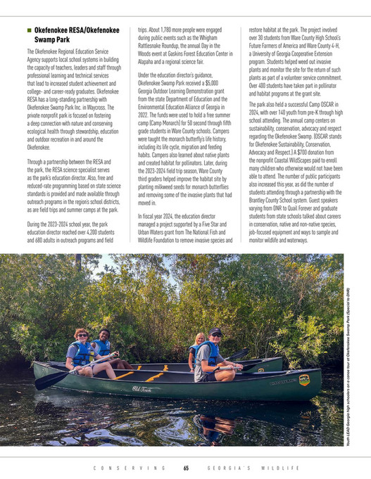 Georgia Department of Natural Resources - DNR 2024 WCS Comprehensive ...