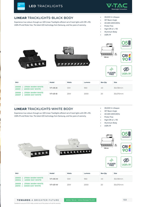 VTAC - Samsung Track lights - Page 2-3
