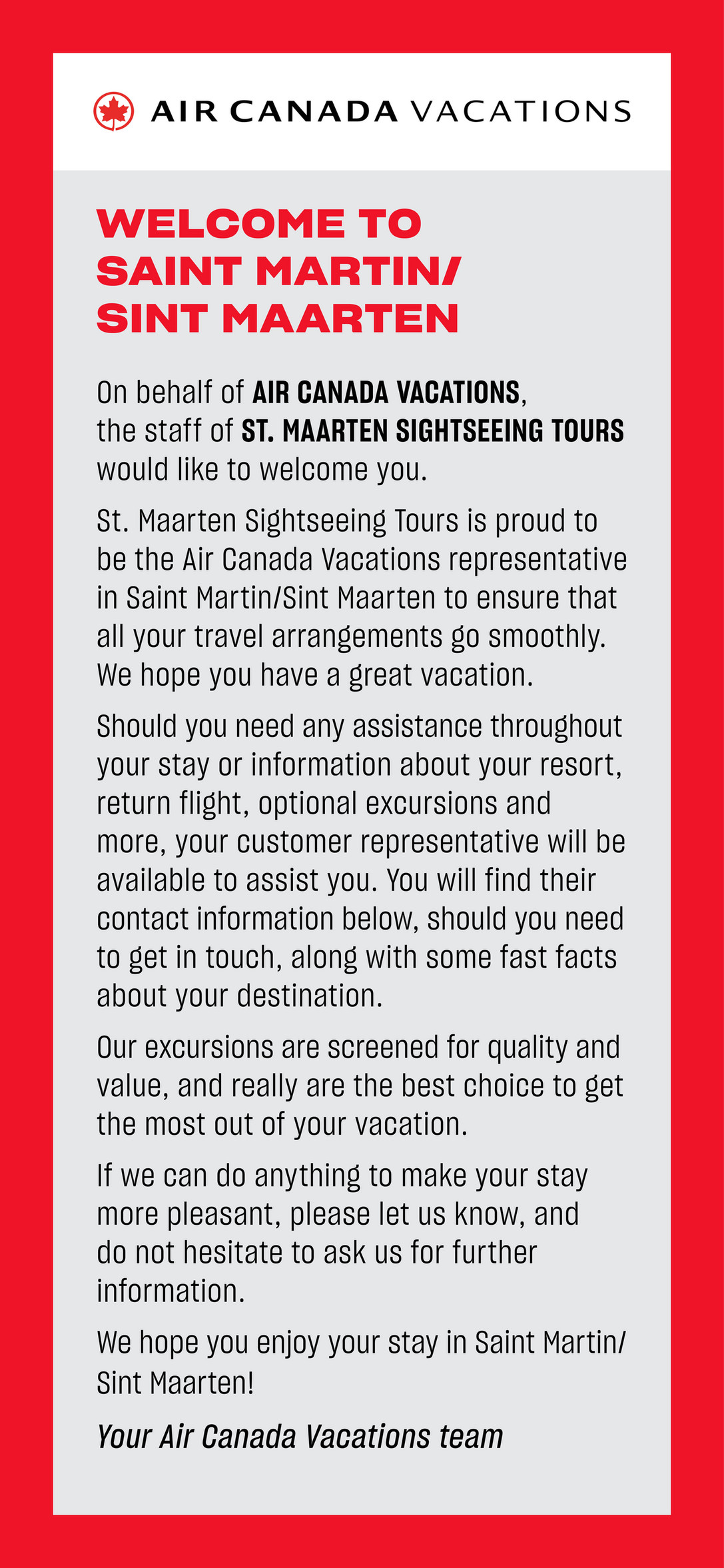 Air Canada Vacations - Saint Martin/Sint Maarten - Welcome Guide - Page ...