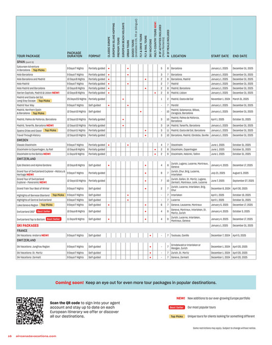 Air Canada Vacations - Air Canada Vacations_Europe_Toolkit_2025 - Page 18-19 - Created with ...