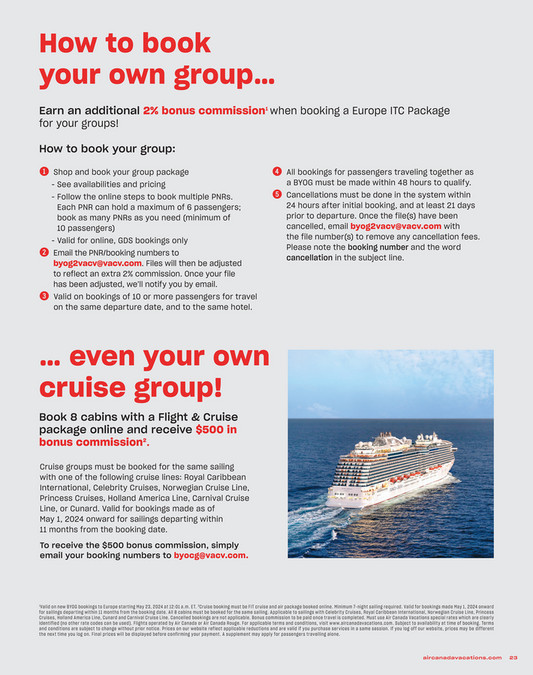 Air Canada Vacations - Air Canada Vacations_Europe_Toolkit_2025 - Page 24-25 - Created with ...