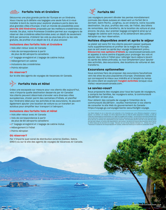 Air Canada Vacations - Vacances Air Canada_Europe_Trousse à outils_2025 - Page 6-7 - Created ...