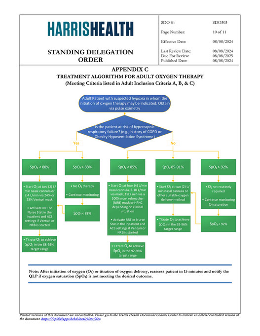 Harris Health System - Appendix C- Adult Oxygen Therapy Protocol for ...