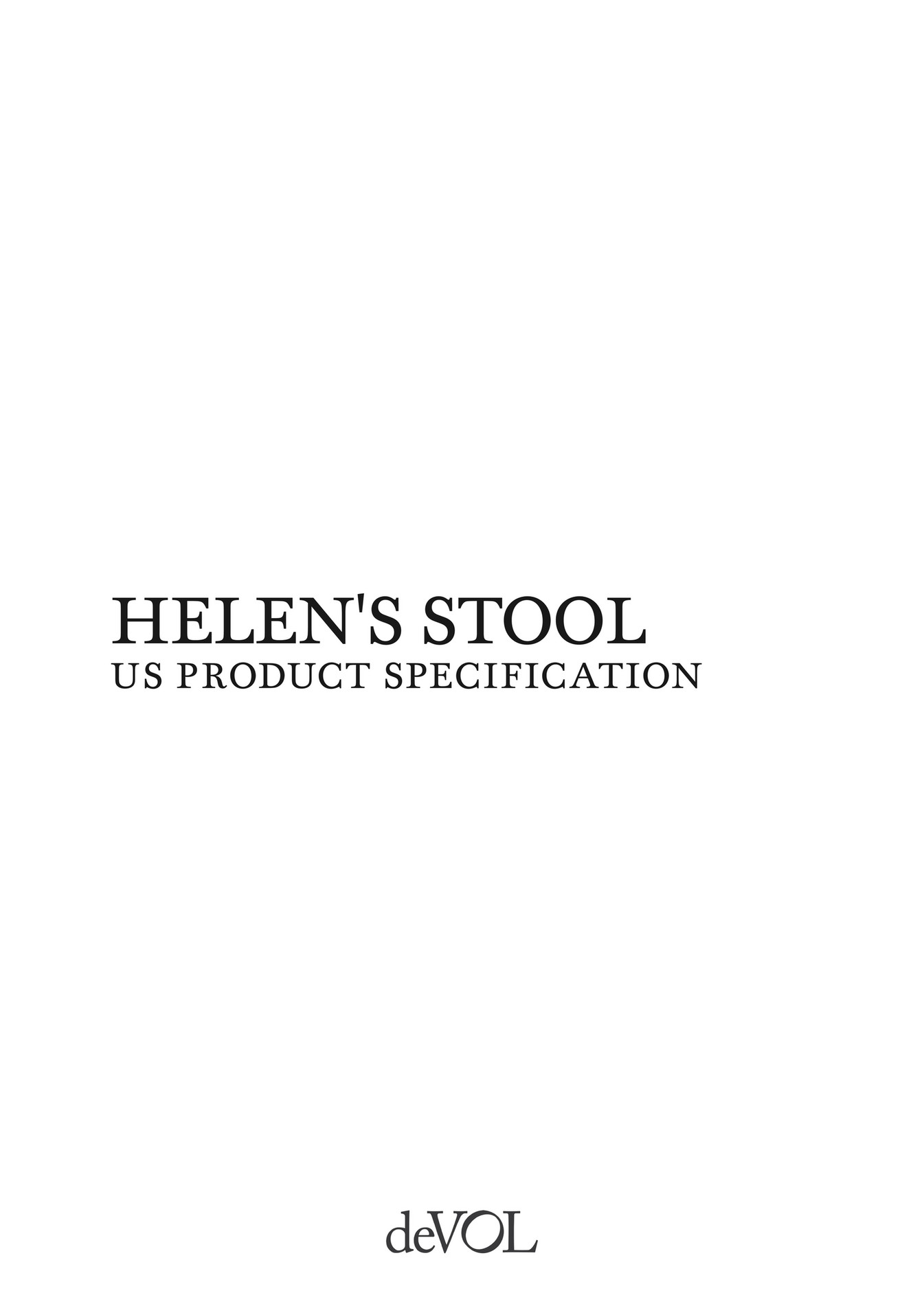 deVOL Kitchens - Helen's Stool - US Product Specification - Page 2
