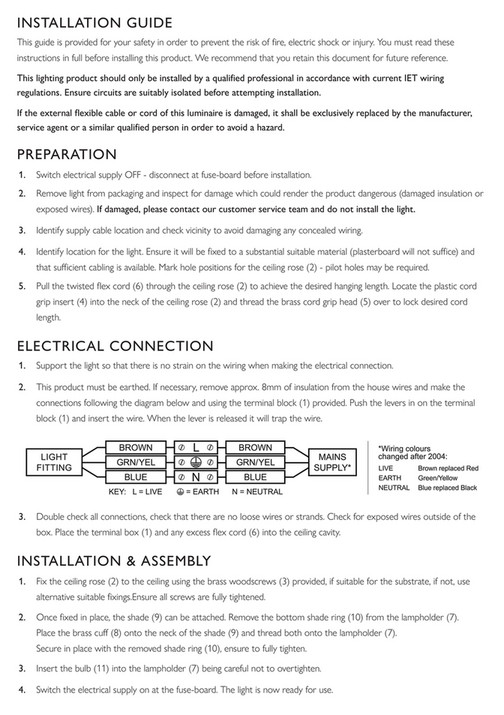 deVOL Kitchens - The Crackle Pendant Light - Specification ...