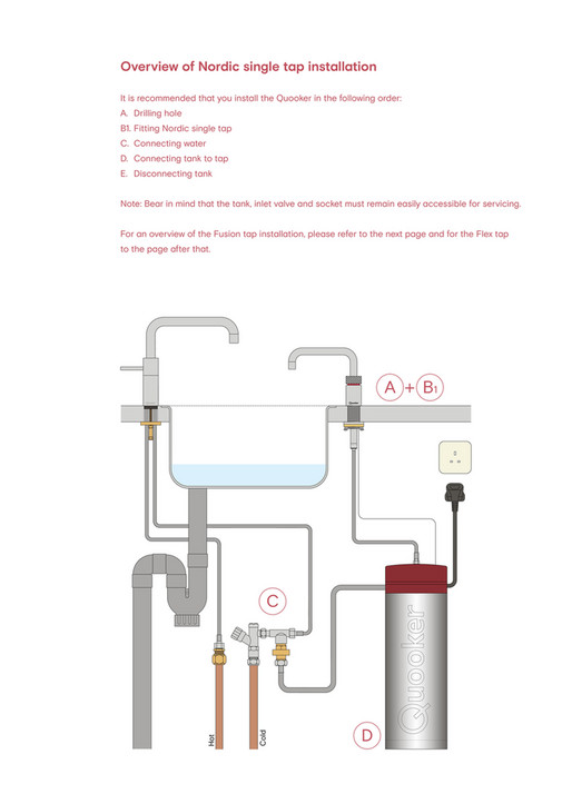 deVOL Kitchens - Quooker Taps Specification & Installation Guide - Page 8-9