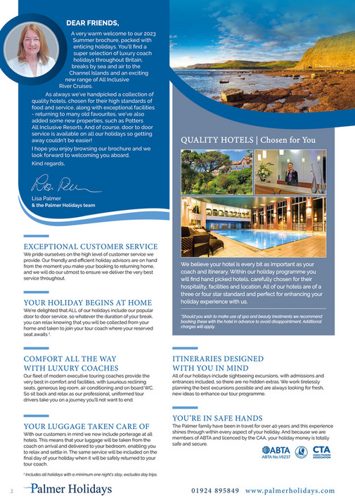 The UK Holiday Group - Palmer 2023 Brochure low res - Page 2-3 ...