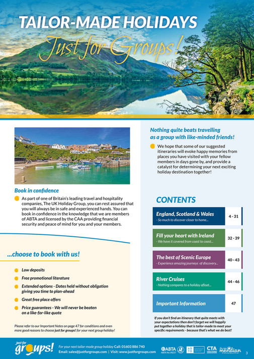 The UK Holiday Group - JFG 2023:24 Directory - Page 2-3 - Created with Publitas.com