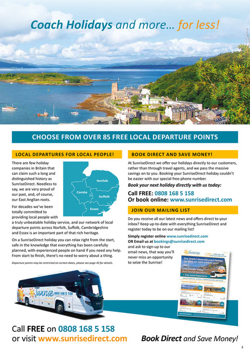 SunriseDirect Coach Holidays Brochure 2024 - Page 2-3 - Created with Publitas.com