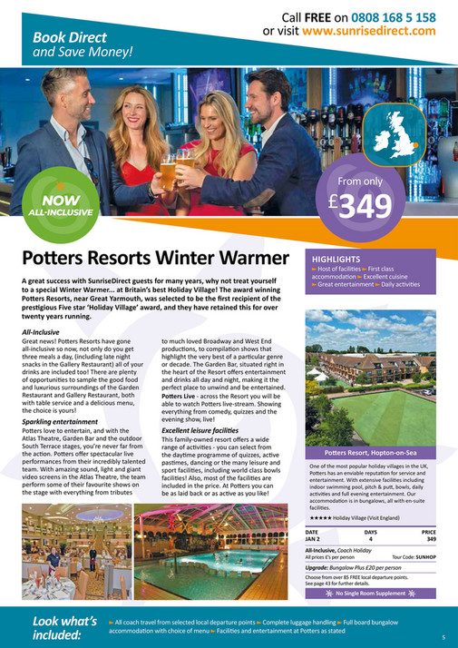 SunriseDirect Coach Holidays Brochure 2024 - Page 4-5 - Created with Publitas.com