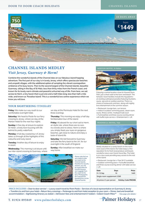 Palmer Holidays Brochure 2024 - Page 26-27 - Created with Publitas.com