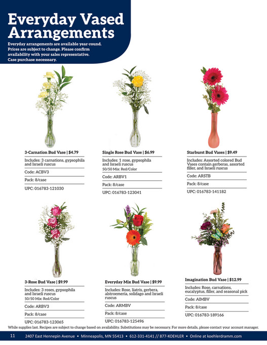 Koehler & Dramm Wholesale Florist - Everyday Catalog - Page 12-13 - Created with Publitas.com