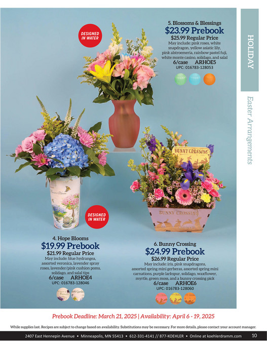 Koehler & Dramm Wholesale Florist - Spring 2025 Catalog - Page 8-9 - Created with Publitas.com