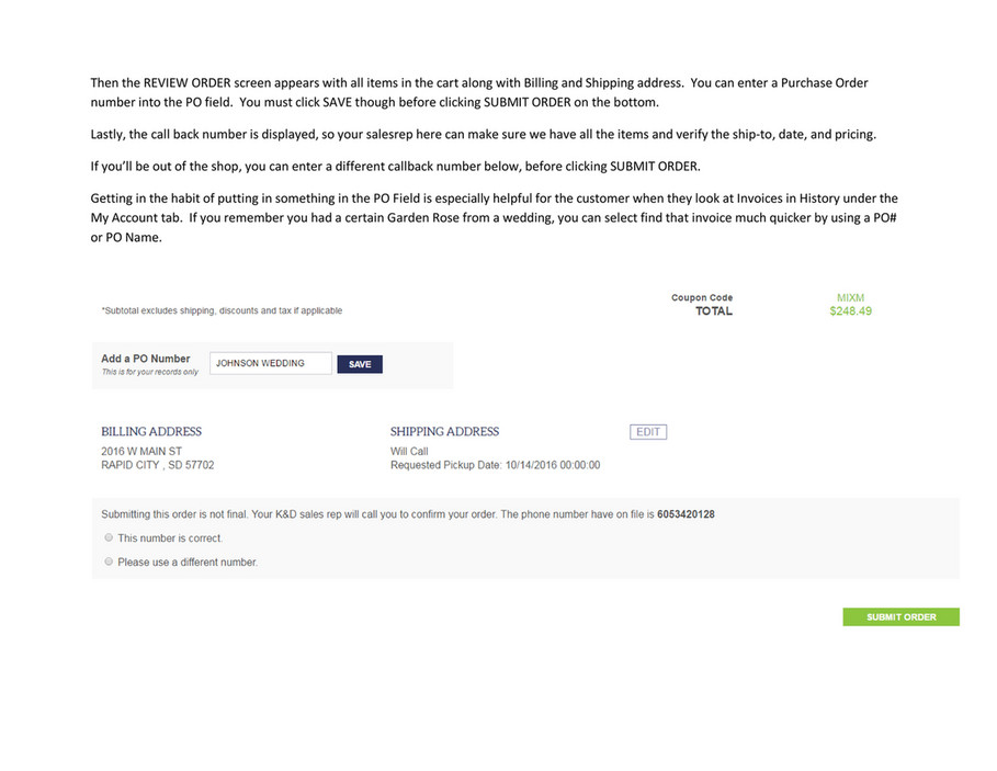 Koehler & Dramm Wholesale Florist - K&D E-Commerce Tutorial - Page 15 - Created with Publitas.com