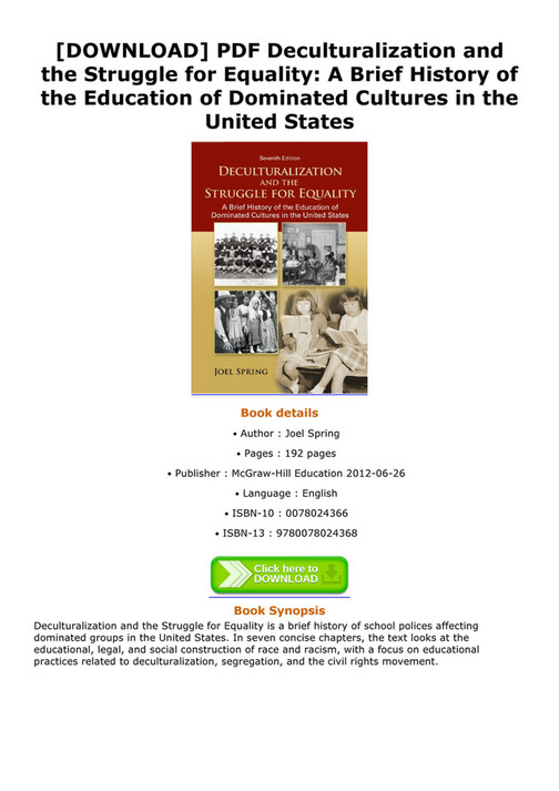 Triana - DOWNLOAD PDF Deculturalization and the Struggle for Equality A ...