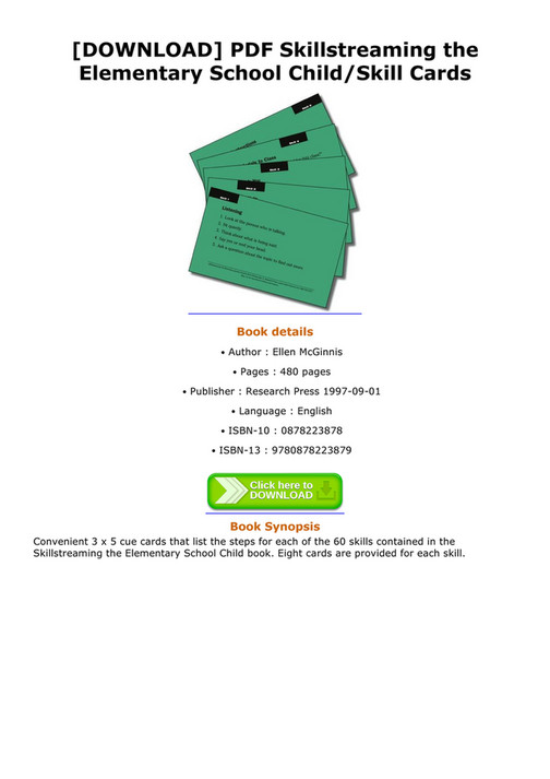Camillo - DOWNLOAD PDF Skillstreaming the Elementary School Child Skill ...