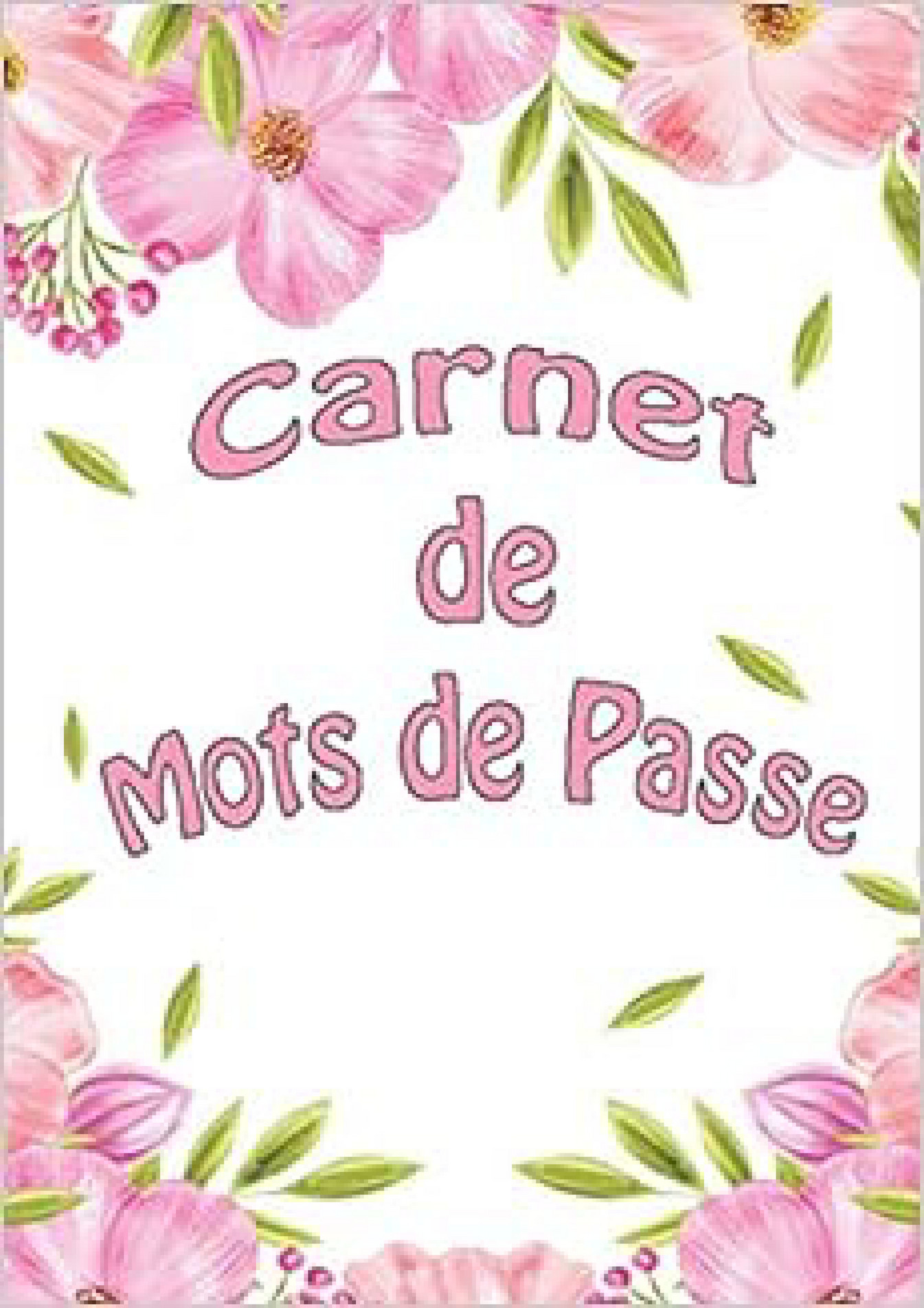 Shonda - EBOOK Carnet de Mots de Passe Carnet à Remplir Pour Conserver ...