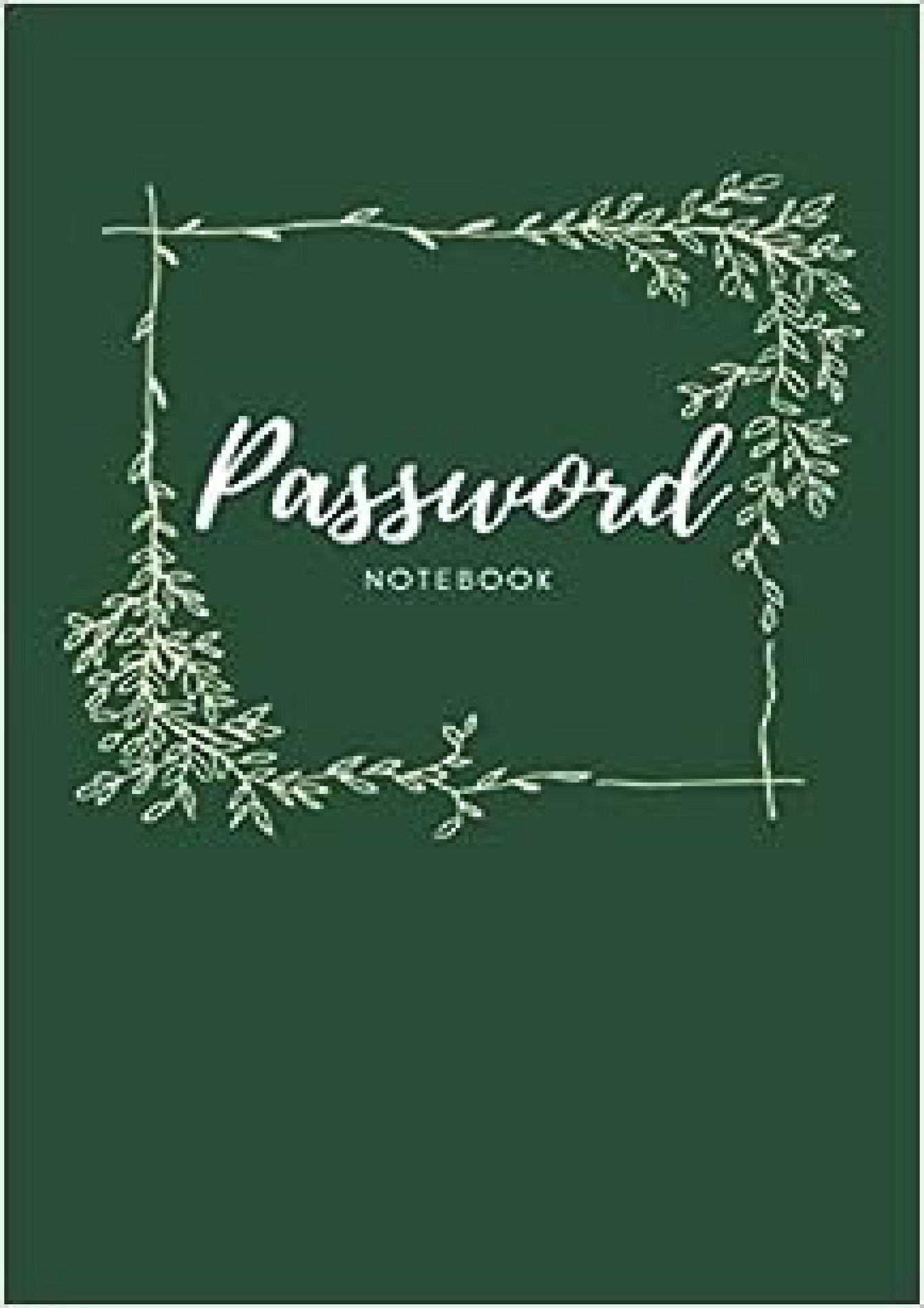 Debbra - READING password notebook green cute flower the Personal ...