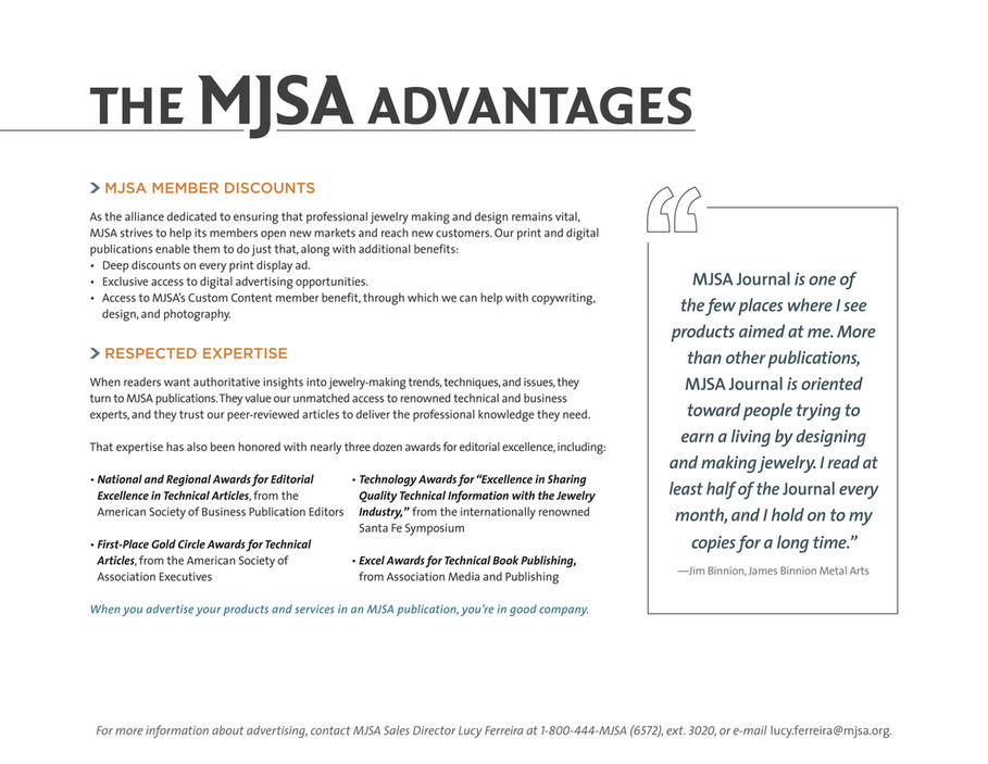 MJSA - MJSA 2019 Media Kit - Page 3 - Created with Publitas.com