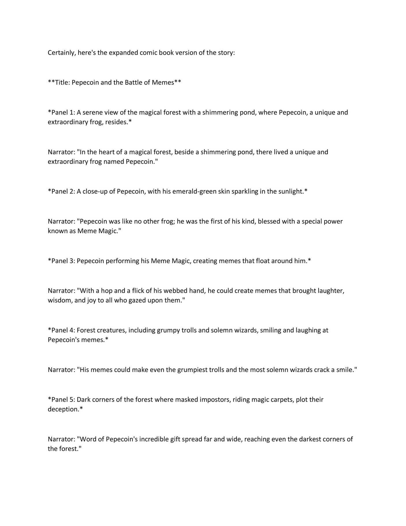 Memetic - Meme Magic Gobblin Flying Carpet R2 Comic version - Page 1 ...