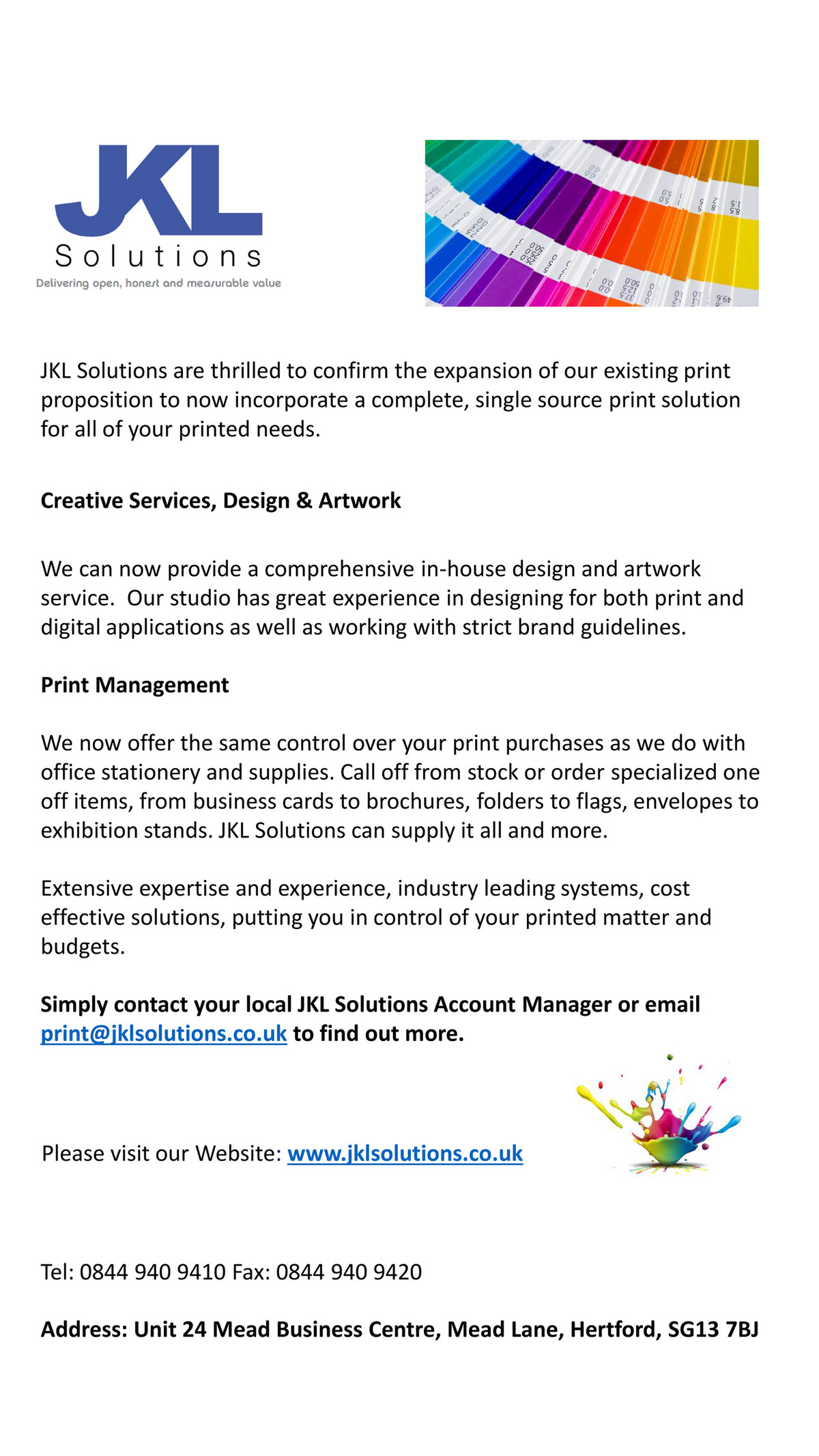 JKL Solutions - JKL Solutions Print Solutions - Page 1 - Created with ...
