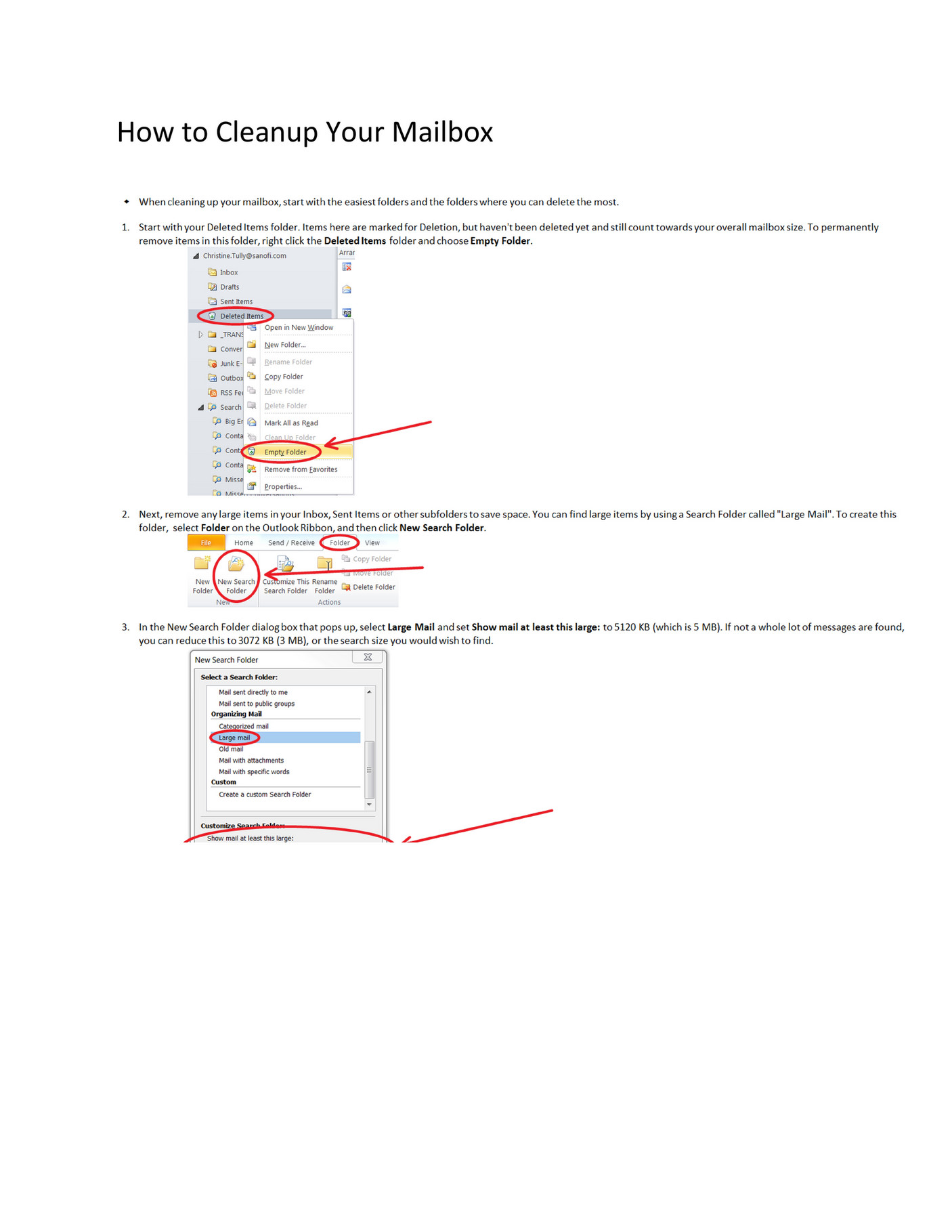 HCL-sanofi - How to Cleanup Your Mailbox_Win-EN - Page 1 - Created with ...