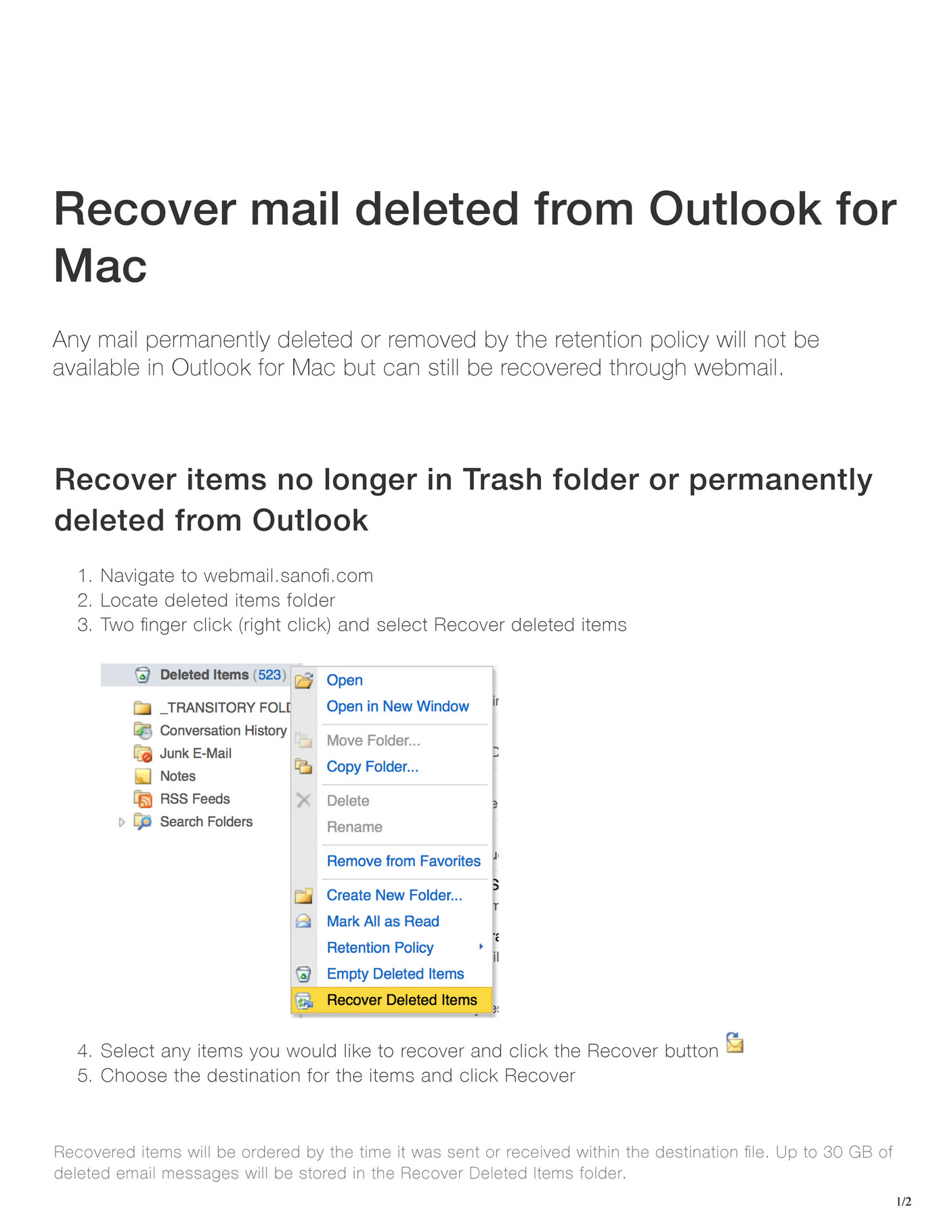 HCL sanofi Recover Mail Deleted From Outlook Mac EN Page 1 hcl-sanofi-recover-mail-deleted-from-outlook-mac-en-page-1