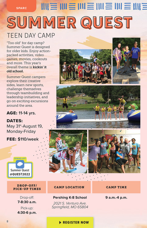My publications - Parks Summer Camps Brochure - Page 8-9 - Created with ...