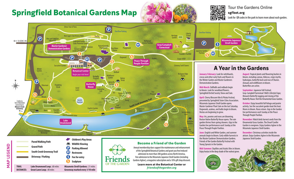 Springfield Botanical Gardens Map | Fasci Garden