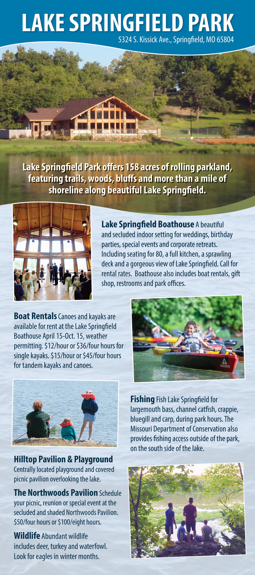 Lake Springfield Park and Boathouse, Springfield-Greene County Park ...