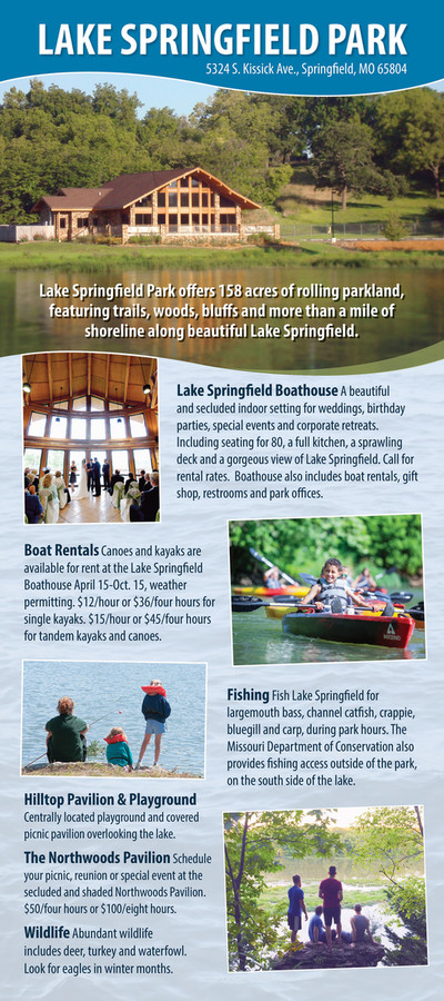 Lake Springfield Park and Boathouse, Springfield-Greene County Park ...