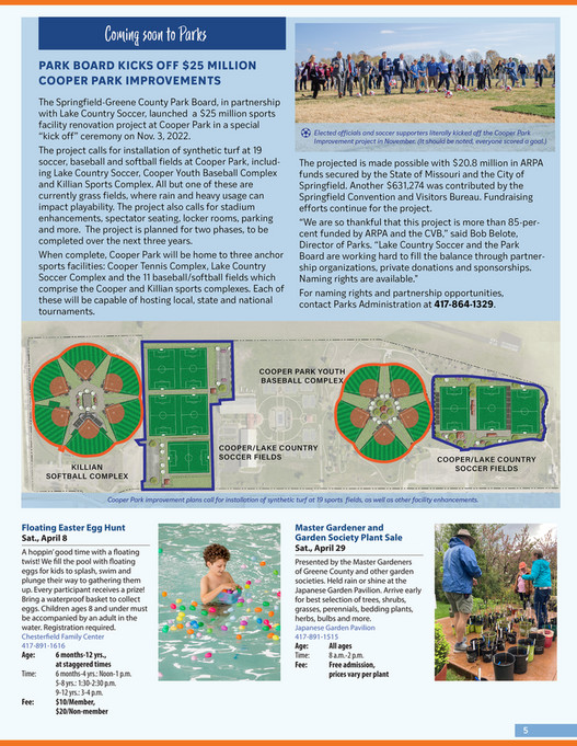 Springfield-Greene County Park Board-Park Bench Magazine - Page 4-5 ...