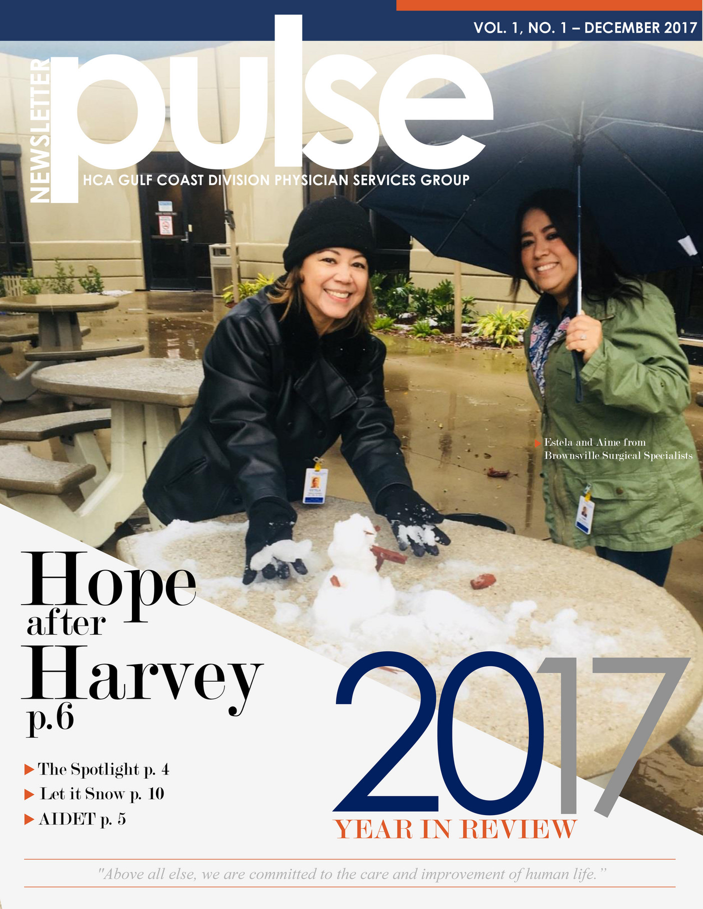 HCA PSG Gulf Coast Division - PULSE NEWSLETTER | DECEMBER 2017 - Page 1 ...